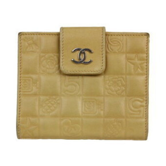 CHANEL | Bags | Chanel Icon Bifold Wallet Coco Mark Beige | Poshmark